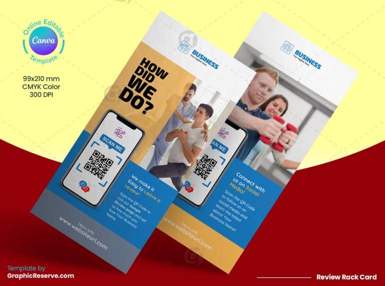 Google Review Template Canva Template