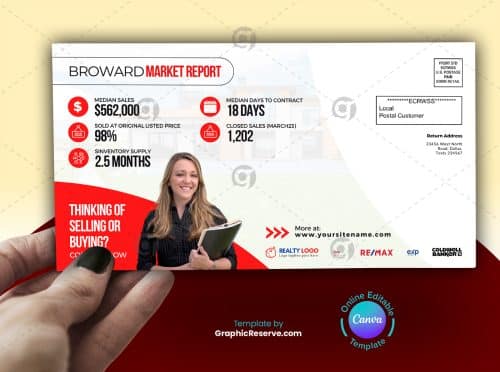 Just Sold Marketing Material Template Bundle (Canva Template) - Graphic Reserve