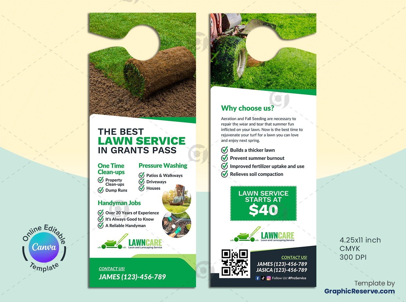 Lawn Care Door Hanger Ideas At Alfredo Grove Blog